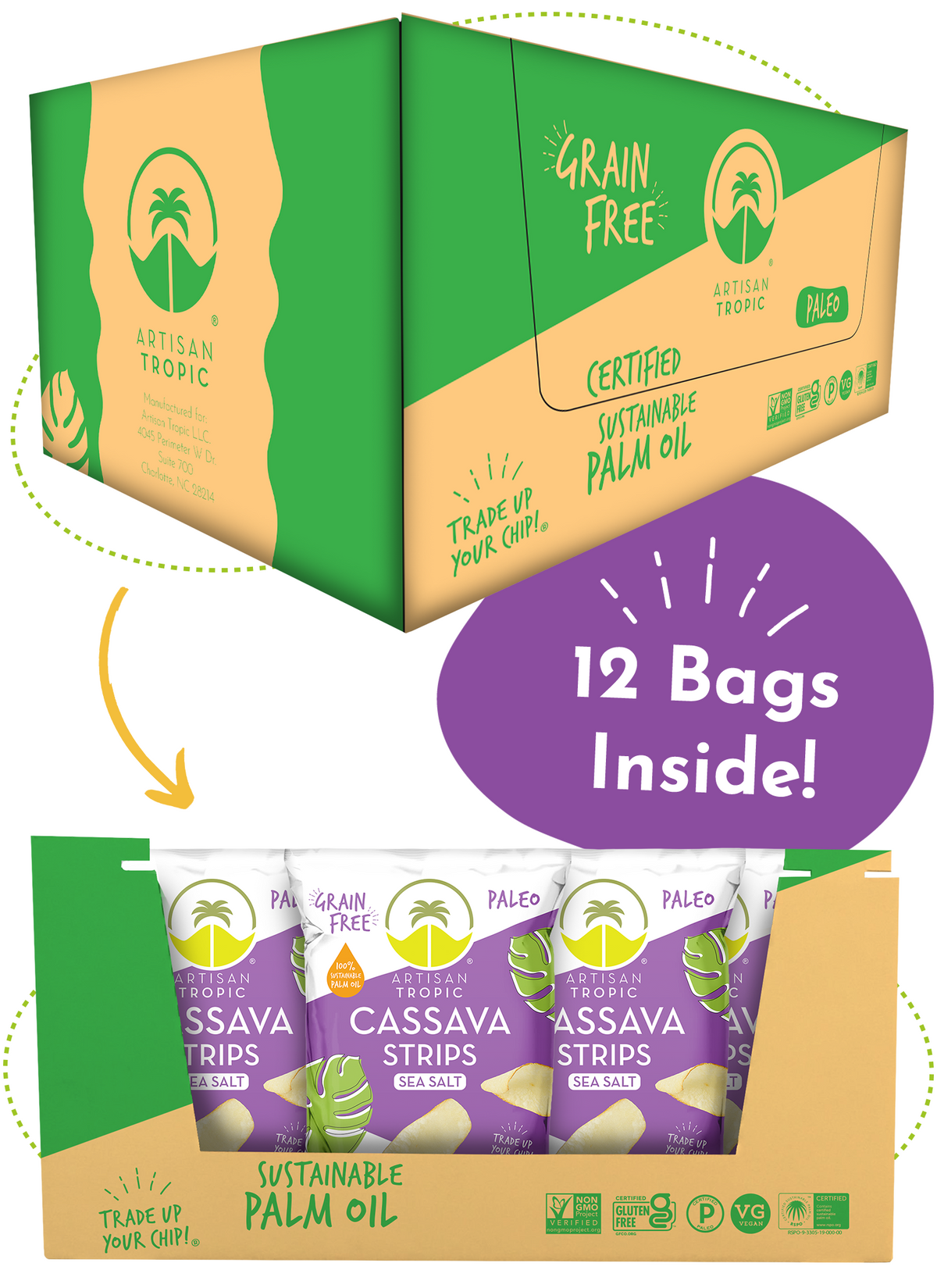 Cassava Strips Artisan Tropic